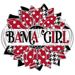 Bama Girl Sunflower SVG PNG: Alabama Tumbler Decal (digital File) - Etsy