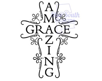 Amazing Grace Cross - Etsy