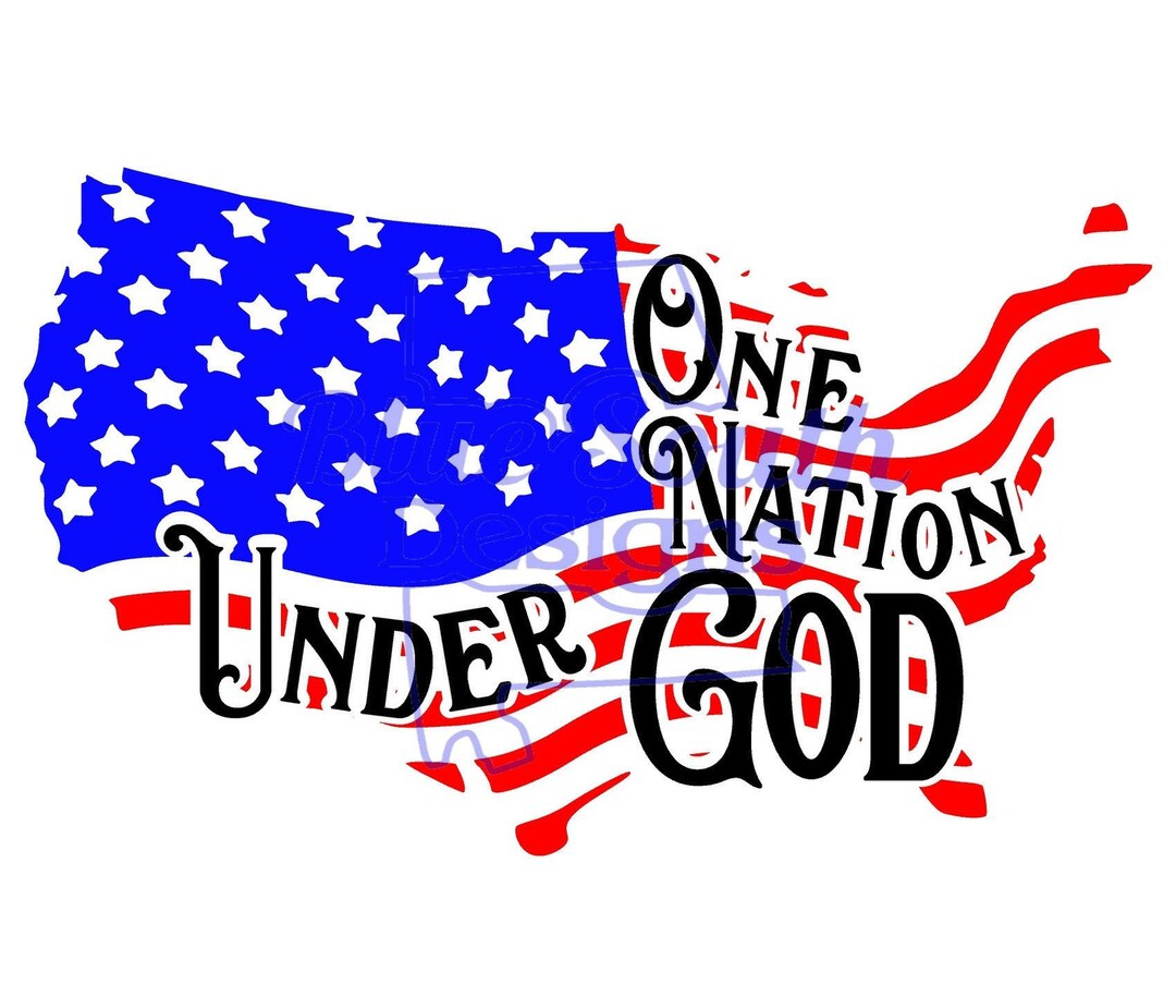 One Nation Under God Svg, Pdf, Png, Jpg, American Flag Svg, United ...