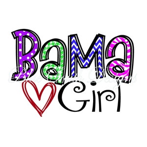 Bama Girl Svg, Alabama Girl Svg Design, Cute Women's T-shirt Design ...