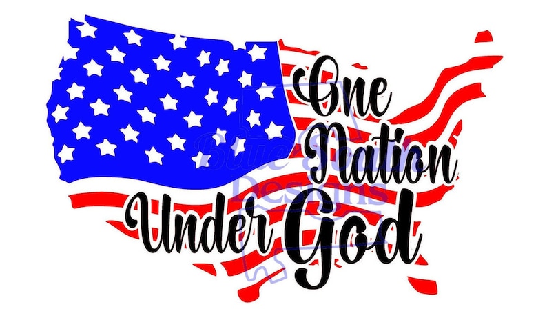 One Nation Under God Svg Png Pdf Jpg American Flag Svg - Etsy