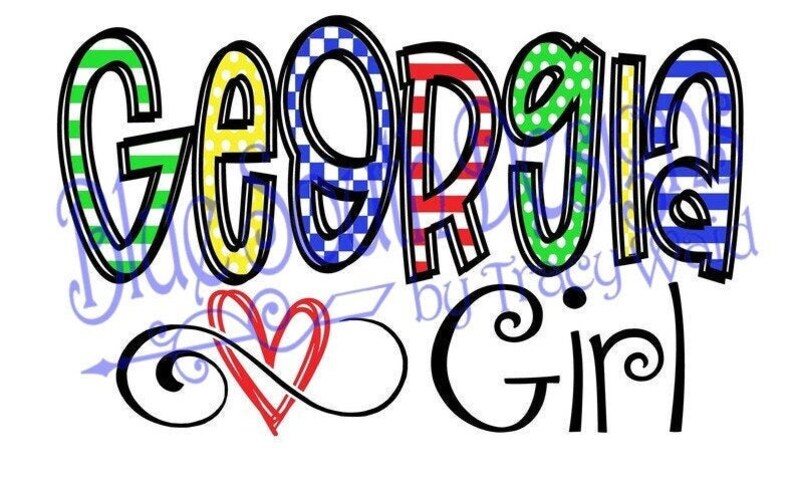 Georgia Girl Svg Georgia Southern Svg Cute Women's | Etsy