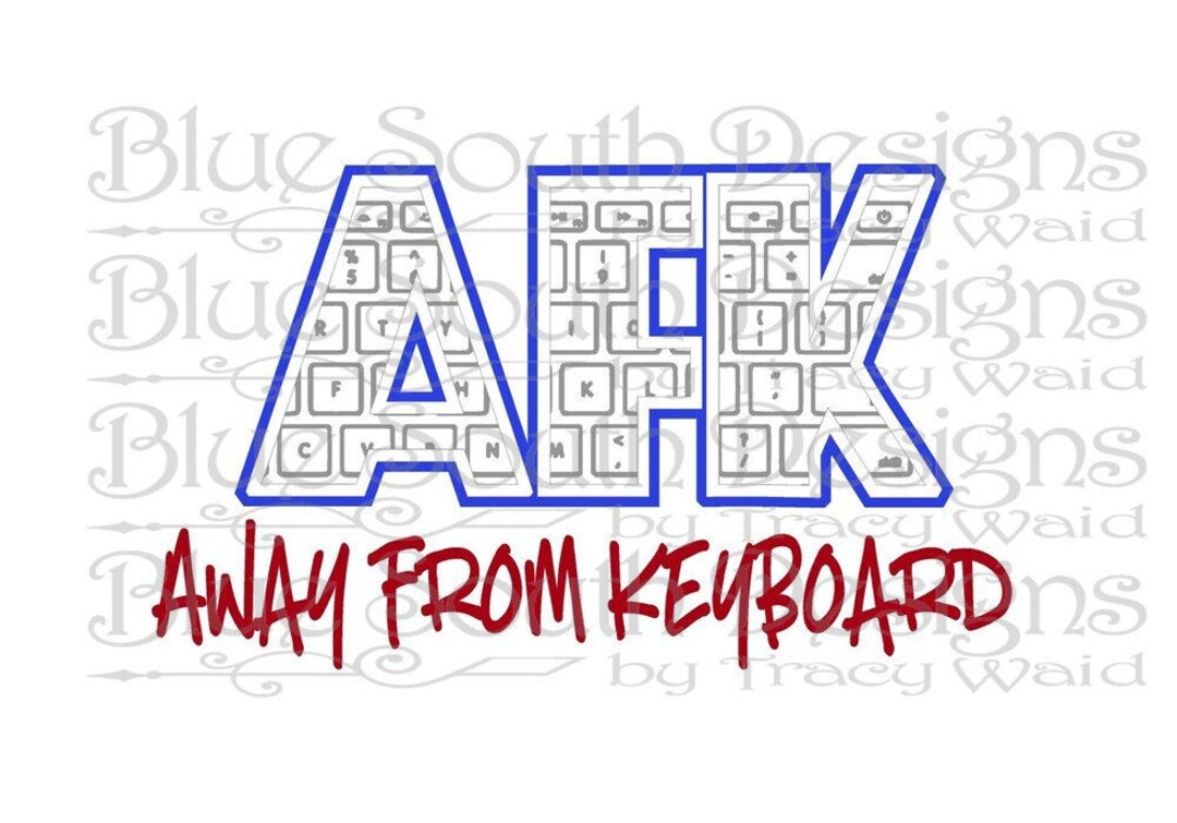 Away From Keyboard Svg, Gaming Svg, Gaming Sublimation Png, Keyboard ...