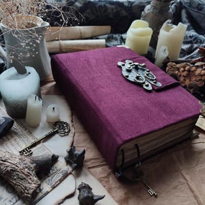 Aged Grimoires With Lock Book of Shadows Spelling Book Fairly Book ...