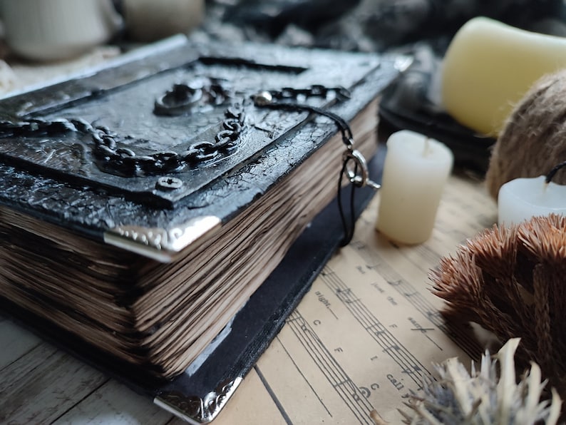 Gothic Diary Grimoire Custom Sketchbookbook of Shadows Spell Book ...