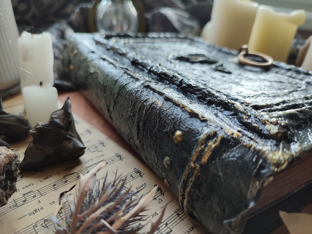Spell Book Charmed Book of Shadows Gothic Diary Grimoire Journal Dragon ...