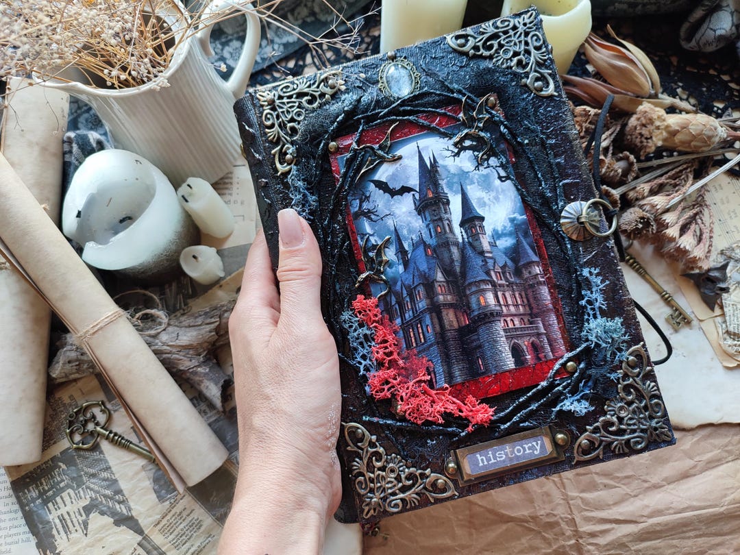 Charmed Book of Shadows, Handmade Dragon Book, Blank Journal, Custom ...