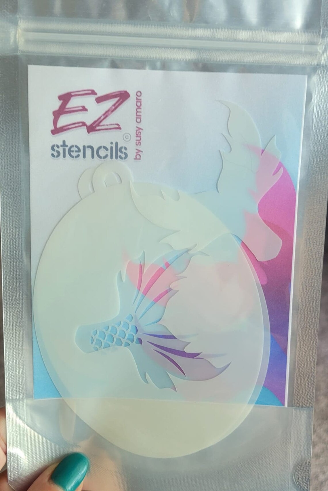 NEW: EZ Stencils Mermaid Tail 3 Stencil Set for Face - Etsy