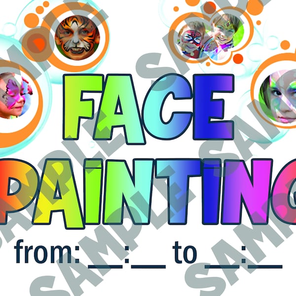 Face Painting Signs - Etsy