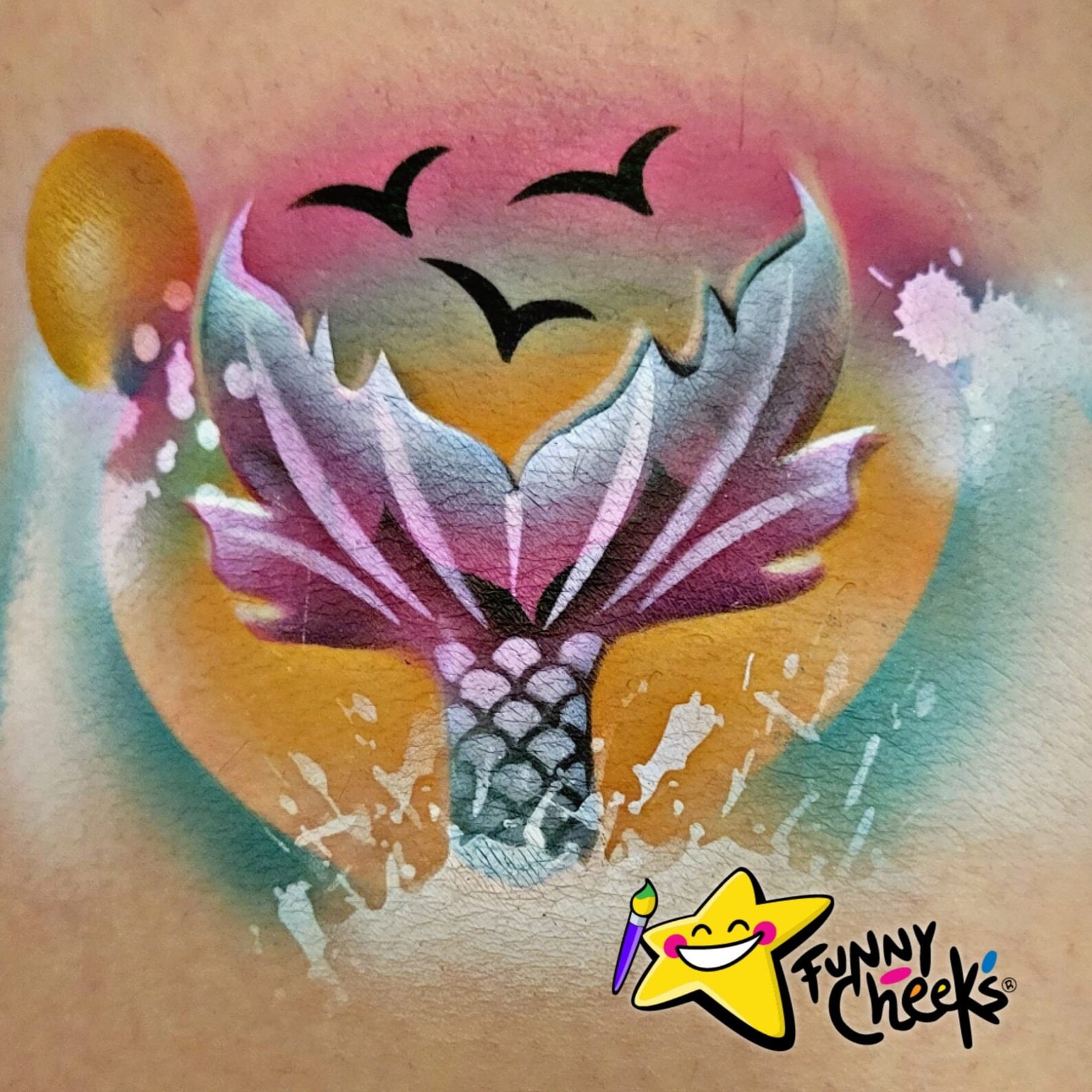NEW: EZ Stencils - Mermaid Tail 3 Stencil Set for Face Painting and ...