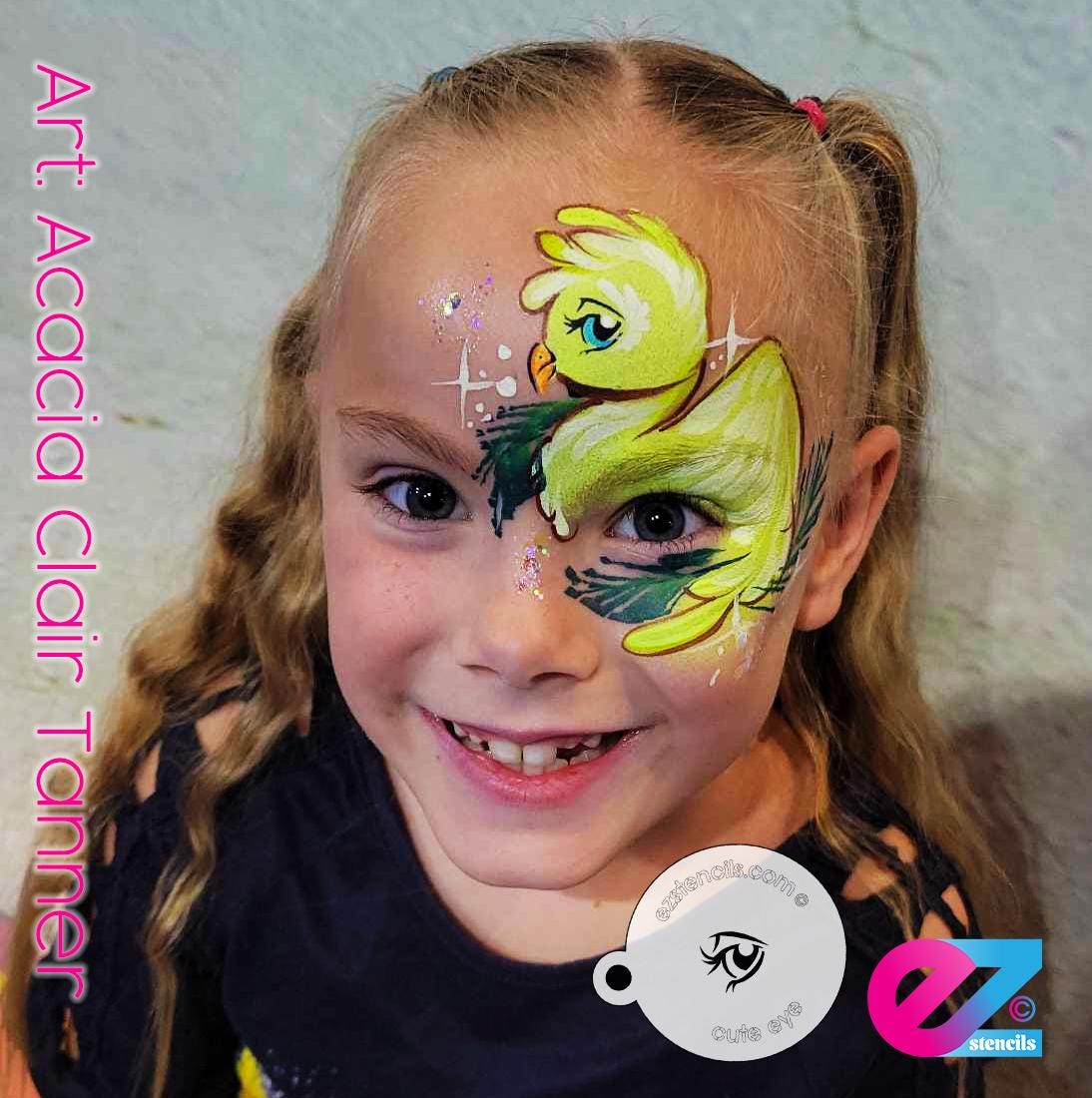 NEW: EZ Stencils - Cute Eye Stencil Set for Face Painting and Airbrush ...