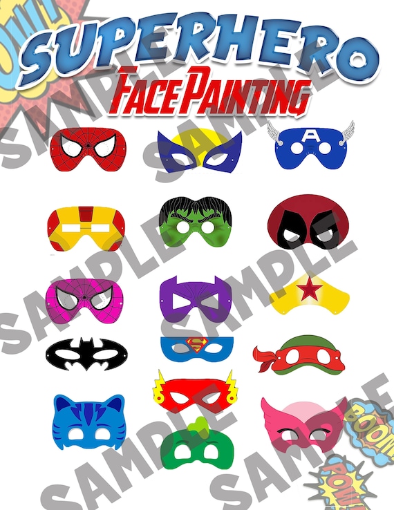 Superhero Face Painting Ideas