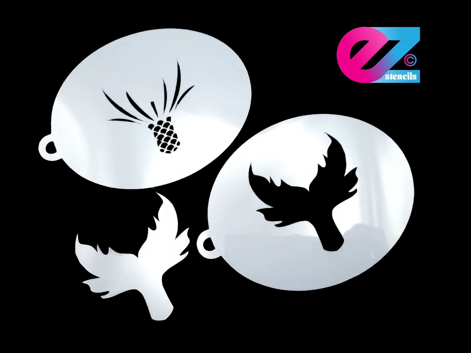 NEW: EZ Stencils - Mermaid Tail 3 Stencil Set for Face Painting and ...