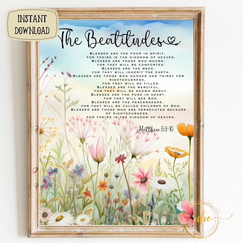Beatitudes Poster - Etsy