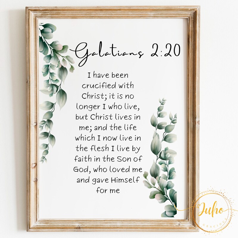 Galatians 2 20 - Etsy