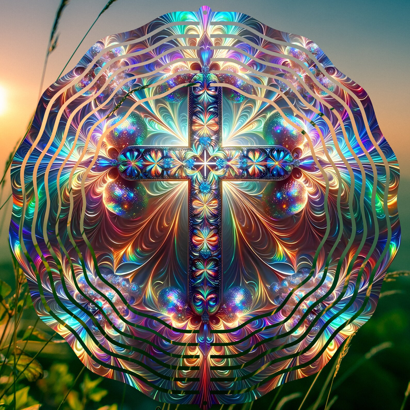 Special Cross Wind Spinner , Christian Wind Spinner Sublimation Design ...