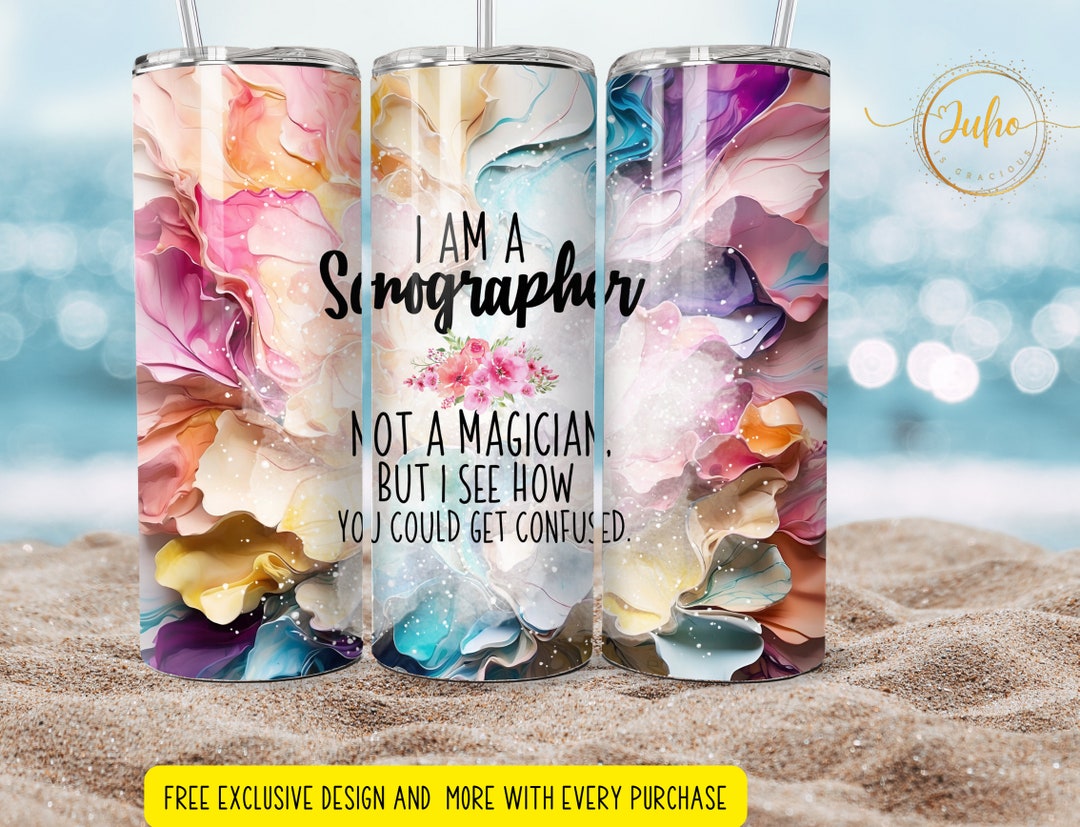 Sonographer Quote Tumbler Wrap Skinny Tumbler Designs | Sublimation ...