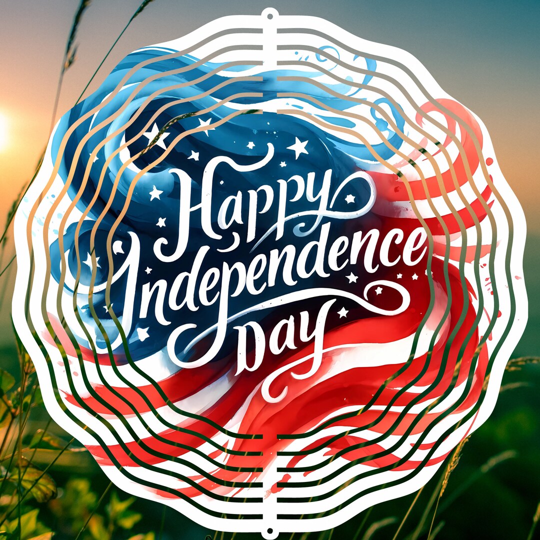 Independence Day Wind Spinner , Wind Spinner Sublimation Design PNG ...