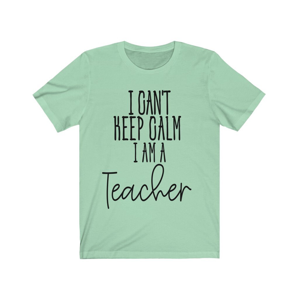 I can't keep calm I am a teacher tshirt teacher tshirt | Etsy