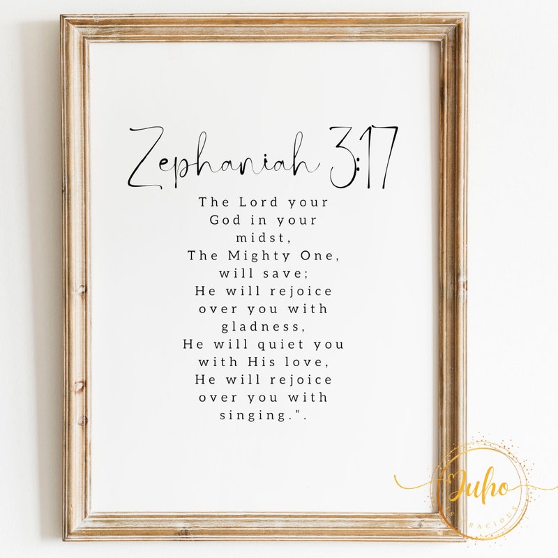 Zephaniah 3 17 - Etsy