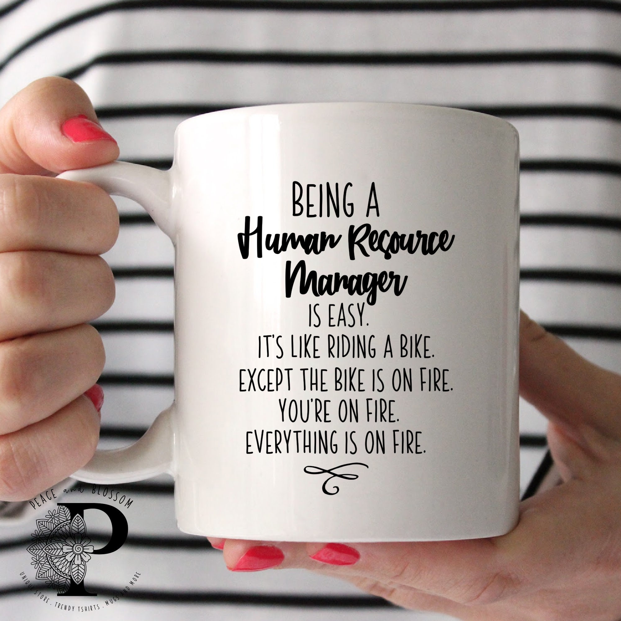 Being a Human Resource Manager Mug Hr Manager Mug Hr Gift - Etsy
