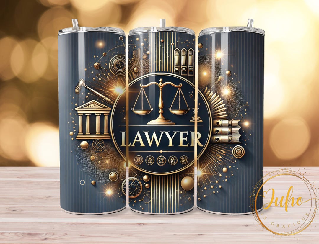 Lawyer Tumbler Sublimation Wraps | 20oz Tumbler PNG Skinny Tumbler ...
