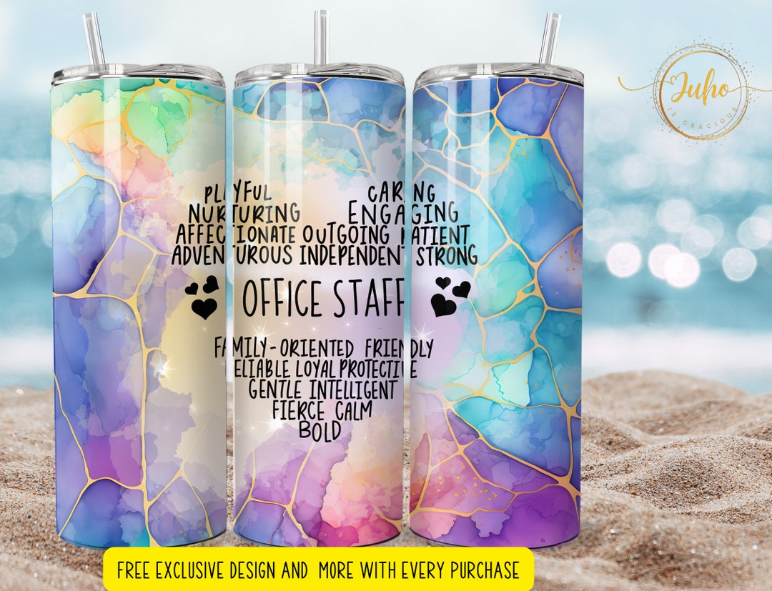 Office Staff Skinny Tumbler Designs | Sublimation Templates | 20oz ...