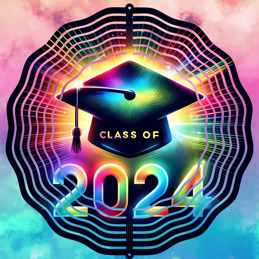 Class 2024 Graduation Wind Spinner , Wind Spinner Sublimation Design ...