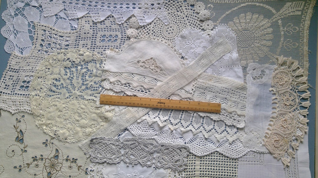 20 Pieces Vintage Lace Doilies Trims Table Linens for - Etsy
