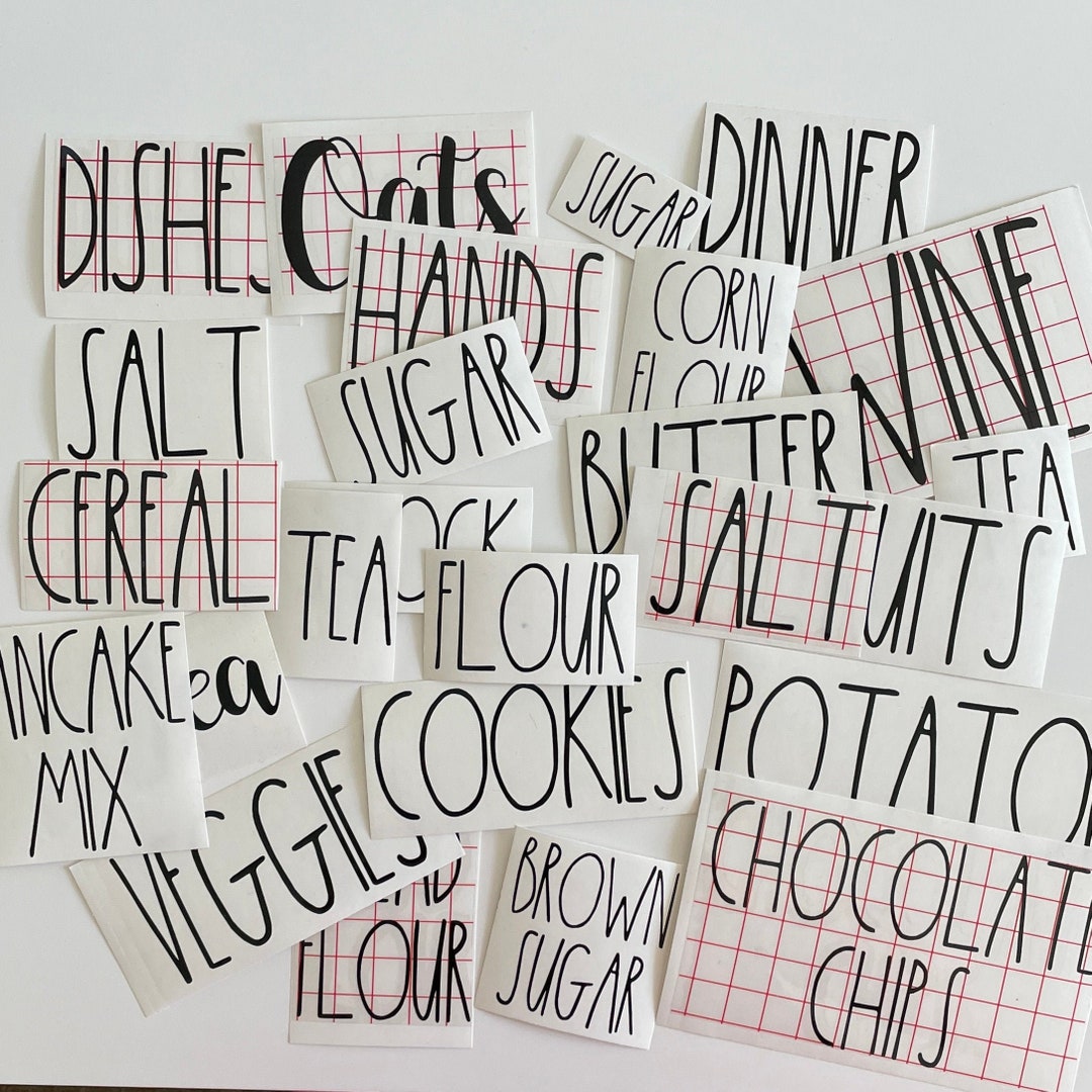 Already Made: Rae Dunn Inspired Sticker Dump | Variety of Sizes & Words ...