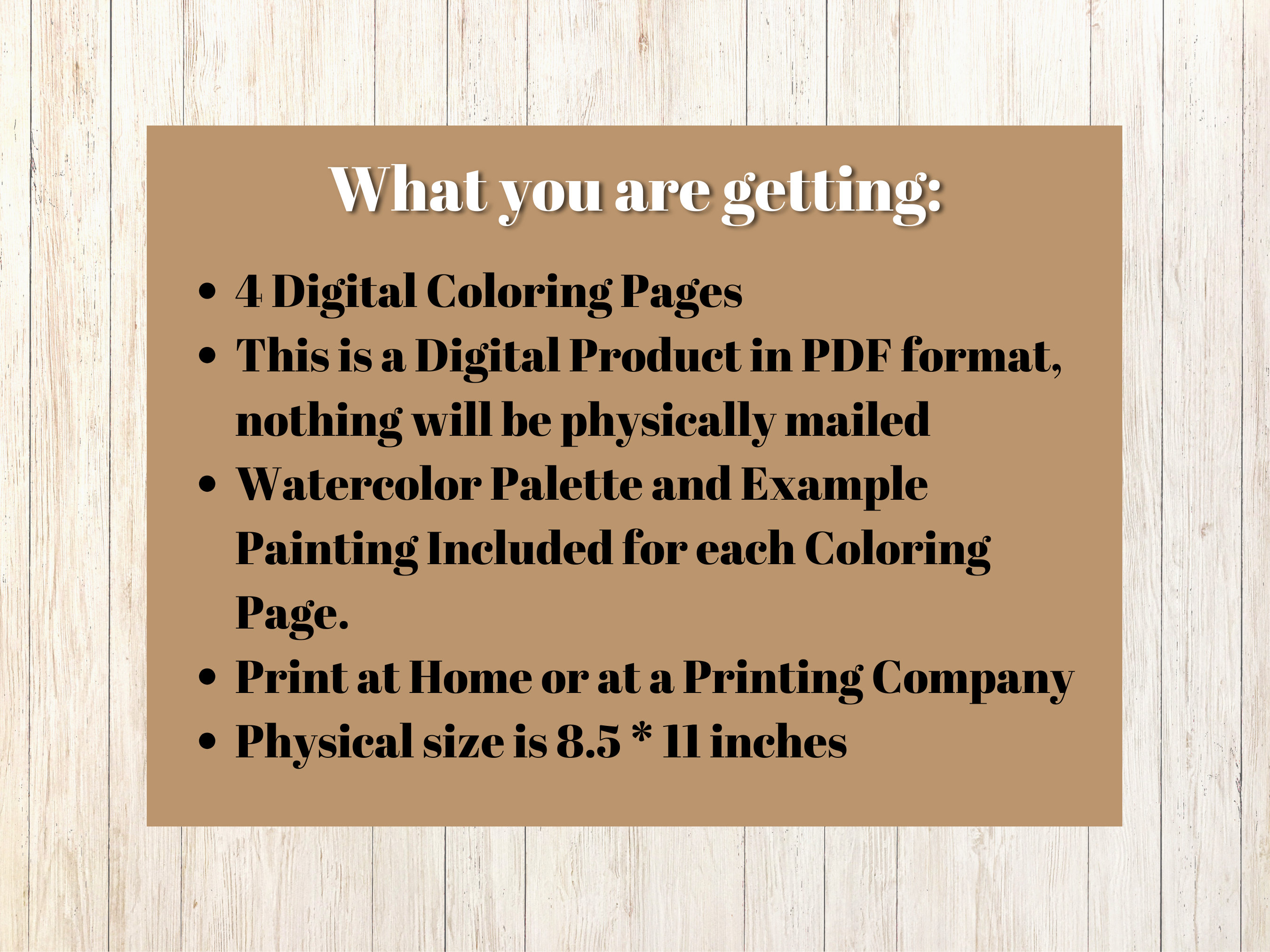 Printable Coloring Pages I Bundle of 4 Pictures - Etsy