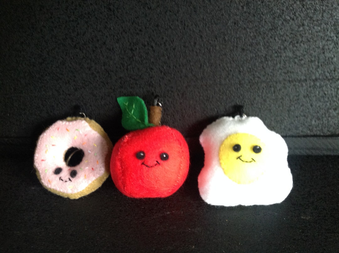 Mini Felt Food Treat Keyrings - Etsy