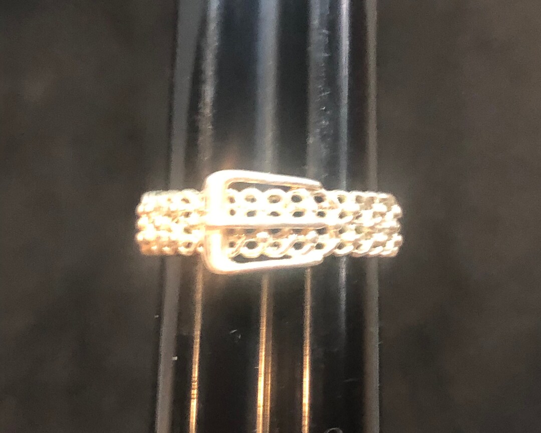 Sterling Silver Buckle Ring, Buckle Ring, Silver Ring, Ring, Rings ...