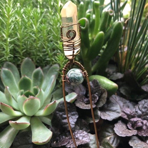 Quartz Crystal Flower Pot Decoration Crystal Garden Decor | Etsy