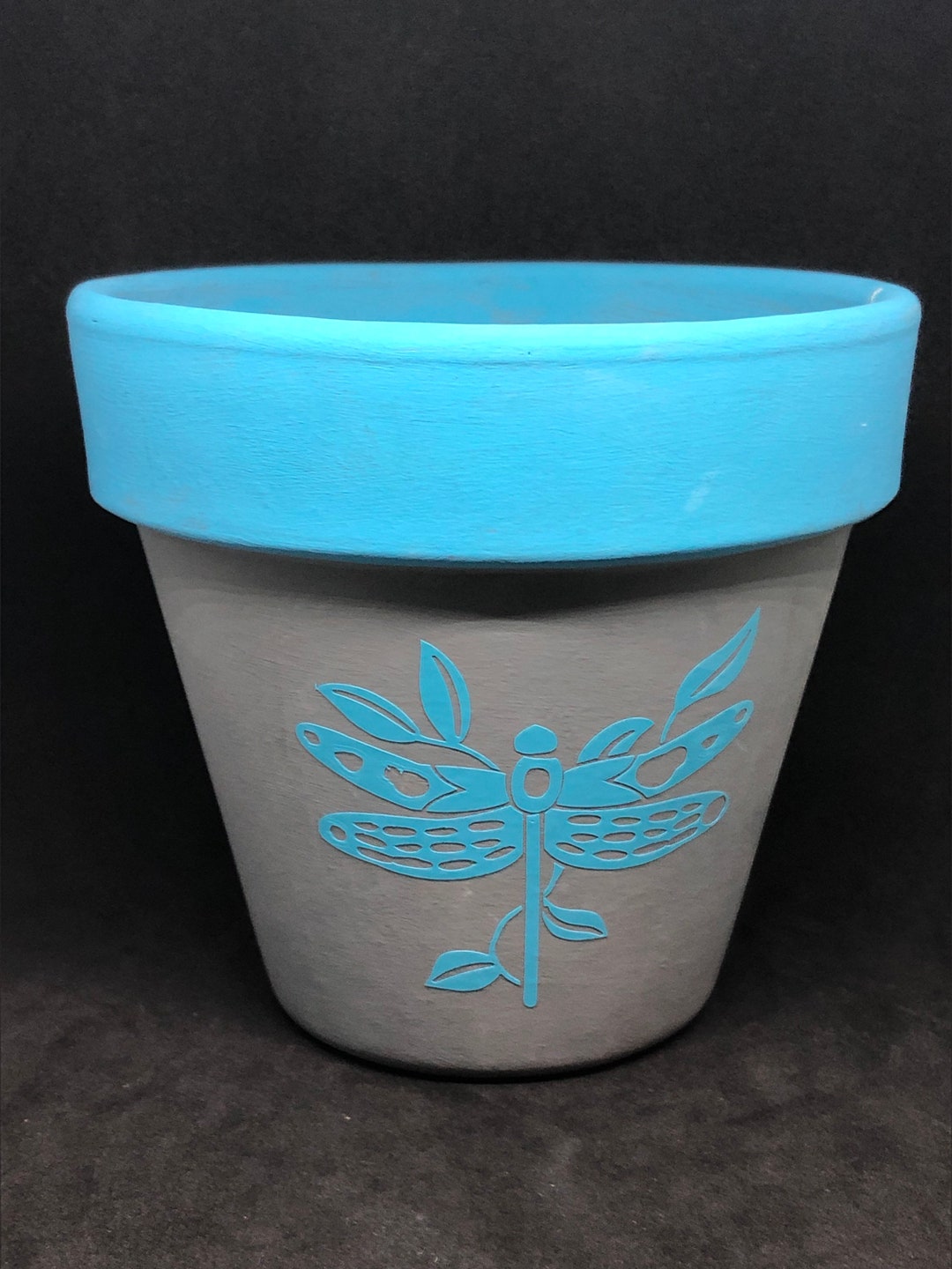 Personalized Dragonfly Succulent Planter, Dragonfly Flower Pot ...