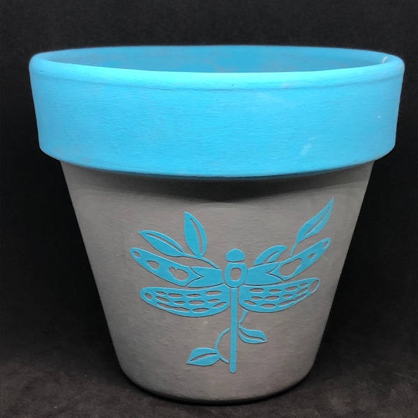 Dragonfly Flower Pots - Etsy