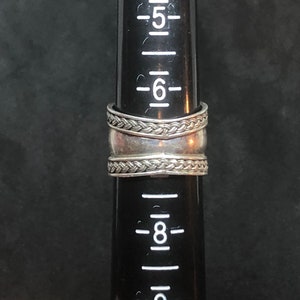925 BA Indonesia Sterling Silver Ring Size 7, 925 Sterling Band Ring ...