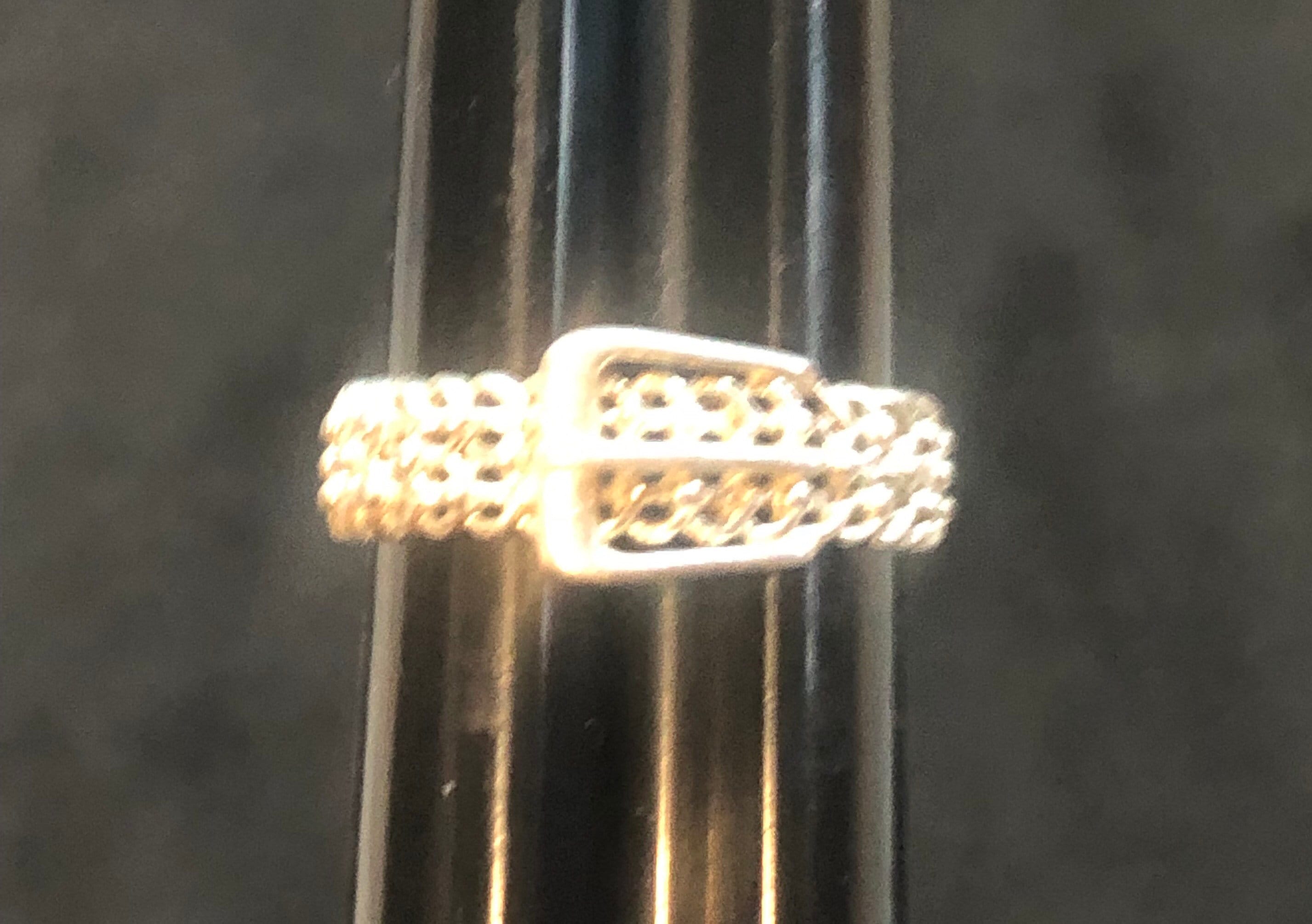 Sterling Silver Buckle Ring Buckle Ring Silver Ring Ring | Etsy