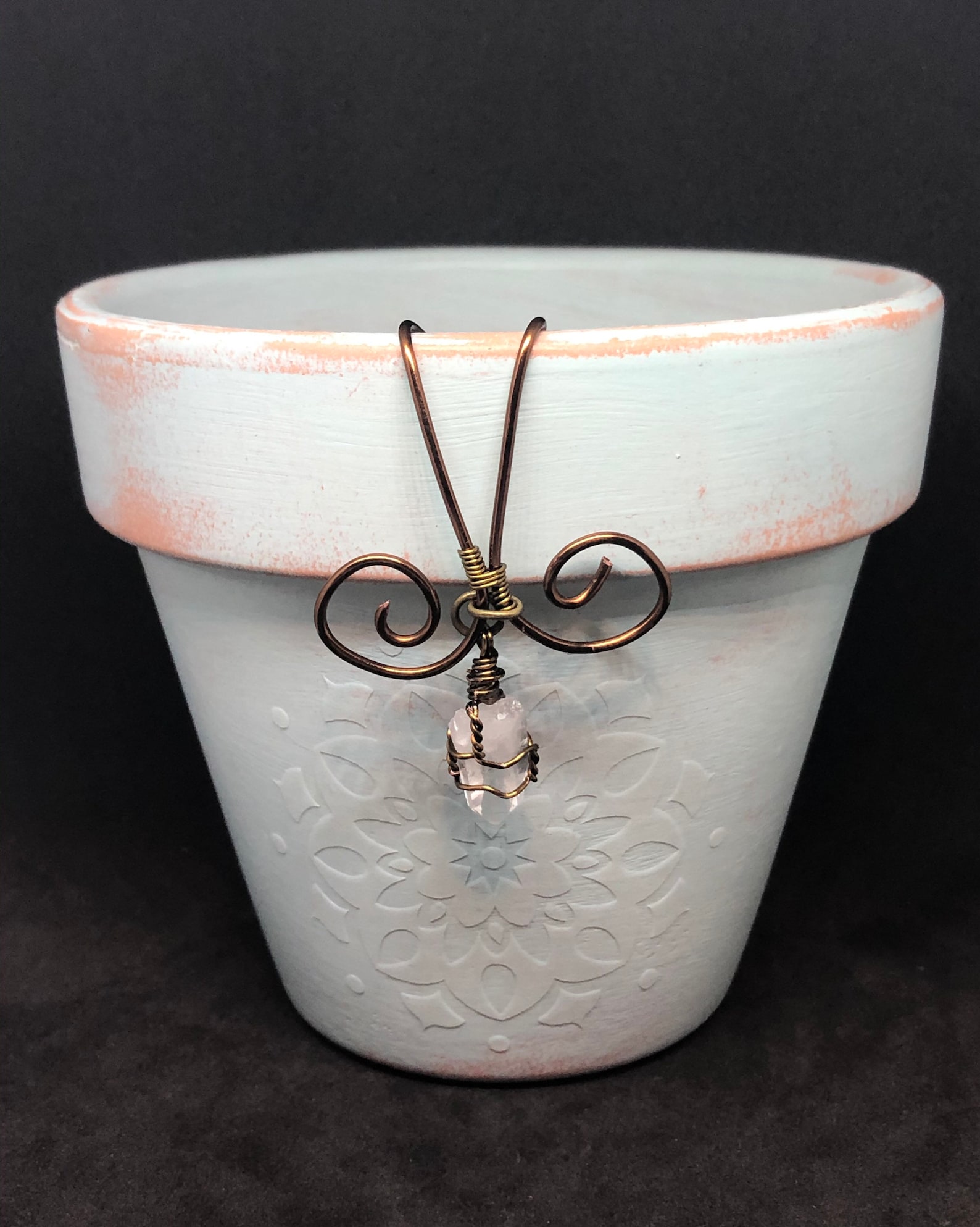 Quartz Crystal Flower Pot Decoration Crystal Garden Decor - Etsy