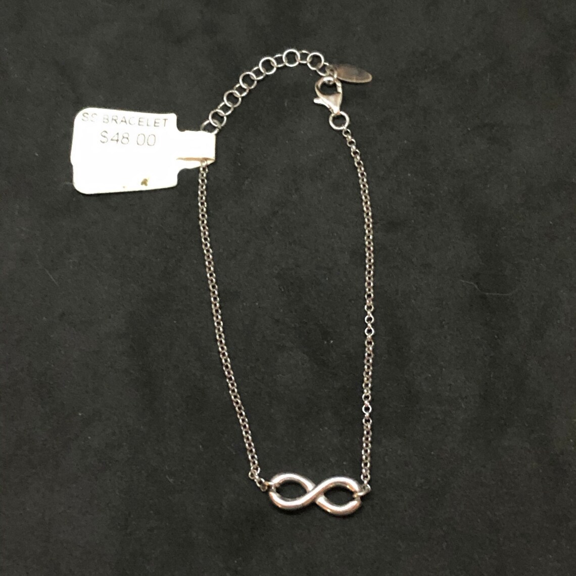 925 Italian Infinity Bracelet, Sterling Silver Infinity Symbol ...