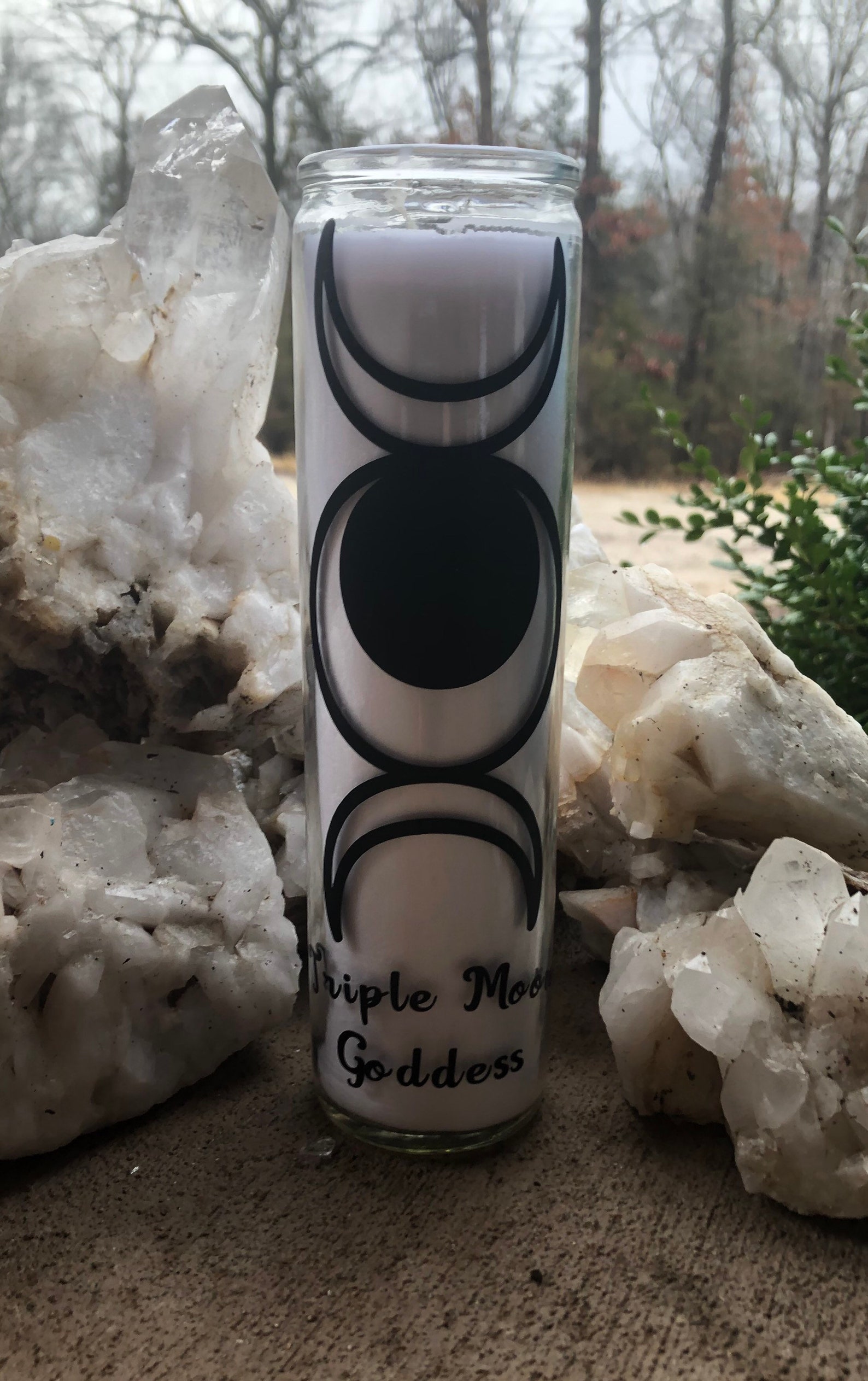 Moon Goddess Candle Triple Moon Goddess Candle Ritual | Etsy