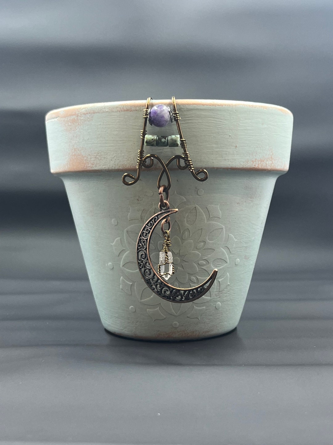 Plant Hugger, Pot Hugger, Crystal Pot Hugger, Plant Decoration, Garden ...