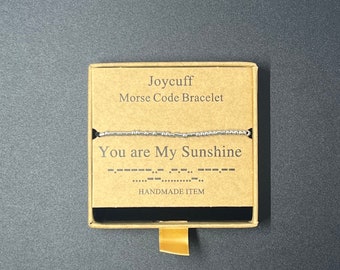 You Are My Sunshine Morse Code Seed Bead Stretch Bracelet - Etsy