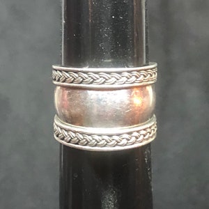 925 BA Indonesia Sterling Silver Ring Size 7, 925 Sterling Band Ring ...