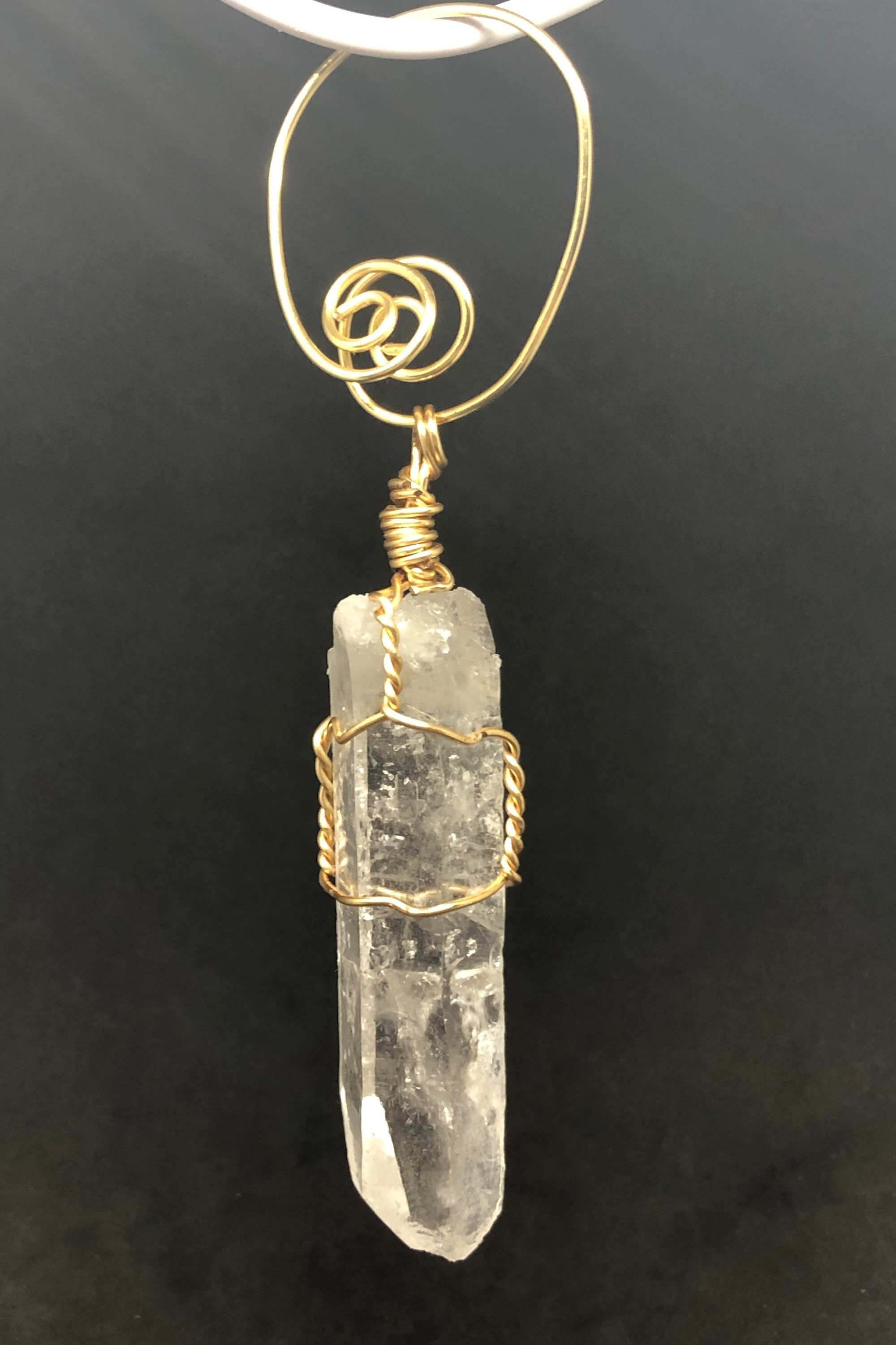 Quartz Crystal Point Ornament Boho Christmas Ornaments | Etsy