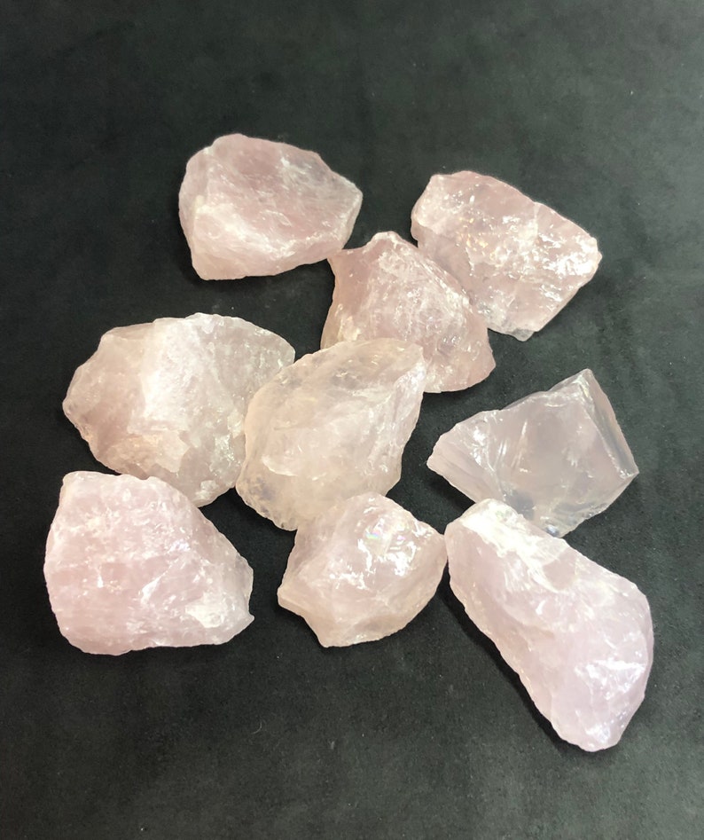 Rose Quartz Chunk Rose Quartz Crystals for Love Crystal - Etsy