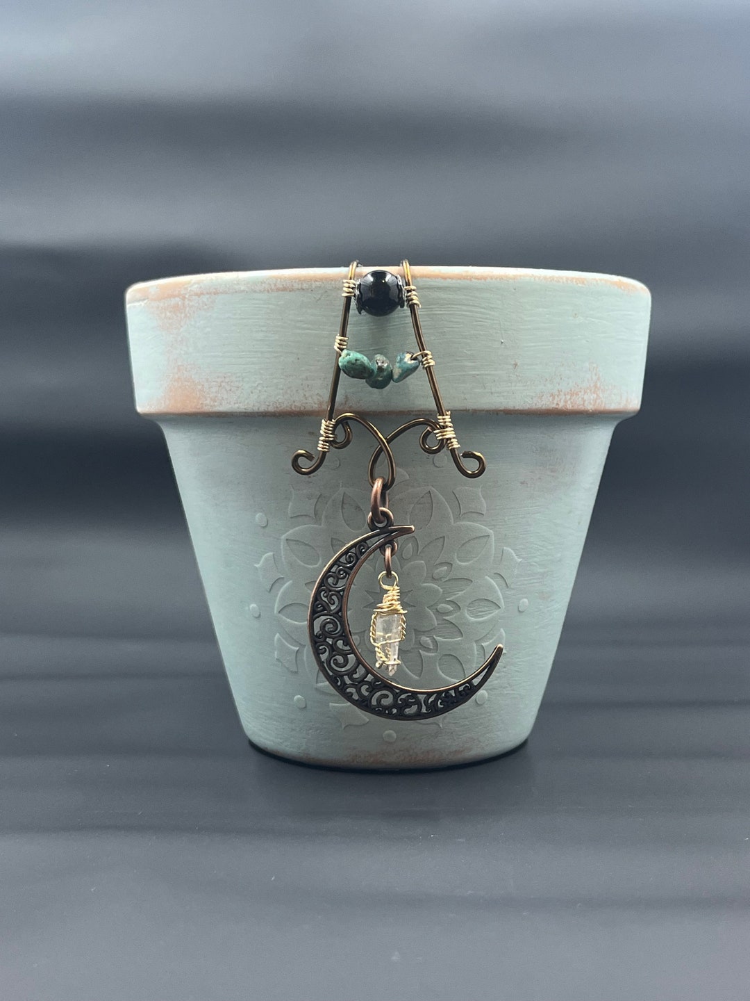 Plant Hugger, Pot Hugger, Crystal Pot Hugger, Plant Decoration, Garden ...