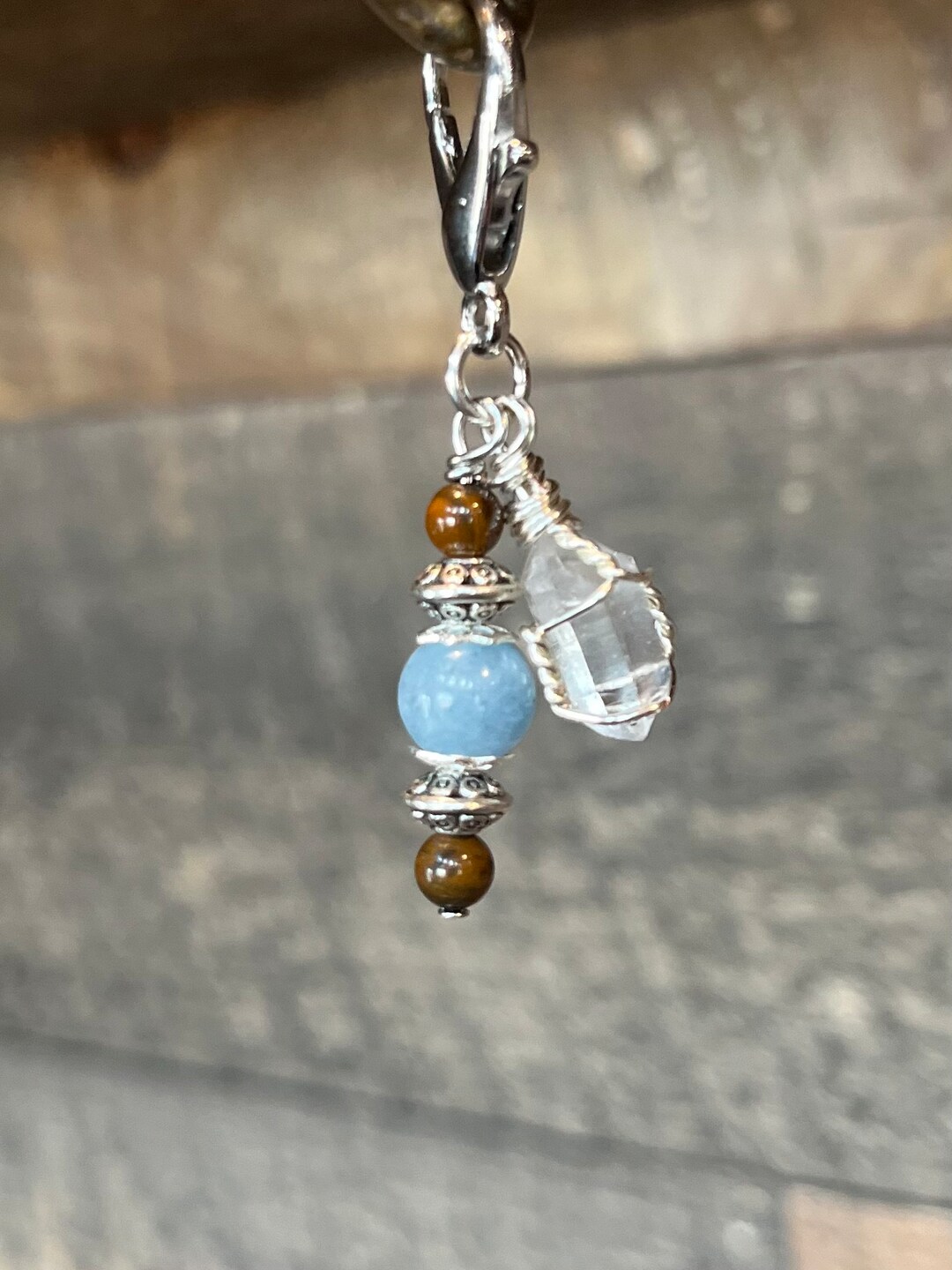 Aquamarine Pet Charm, Crystal Pet Charm, Calming Pet Charm, Pet Charm ...