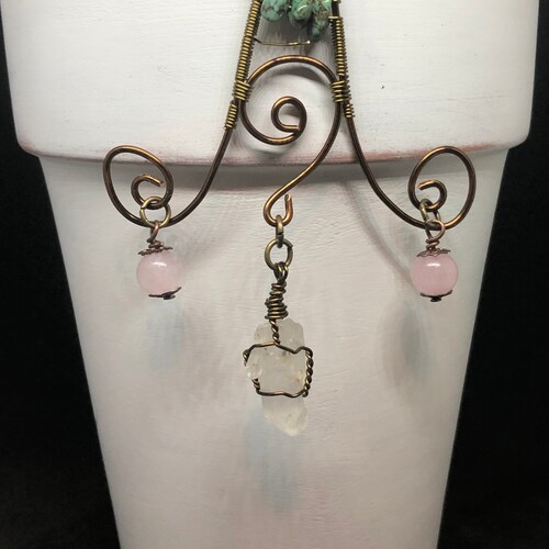 Quartz Crystal Flower Pot Decoration Crystal Garden Decor | Etsy