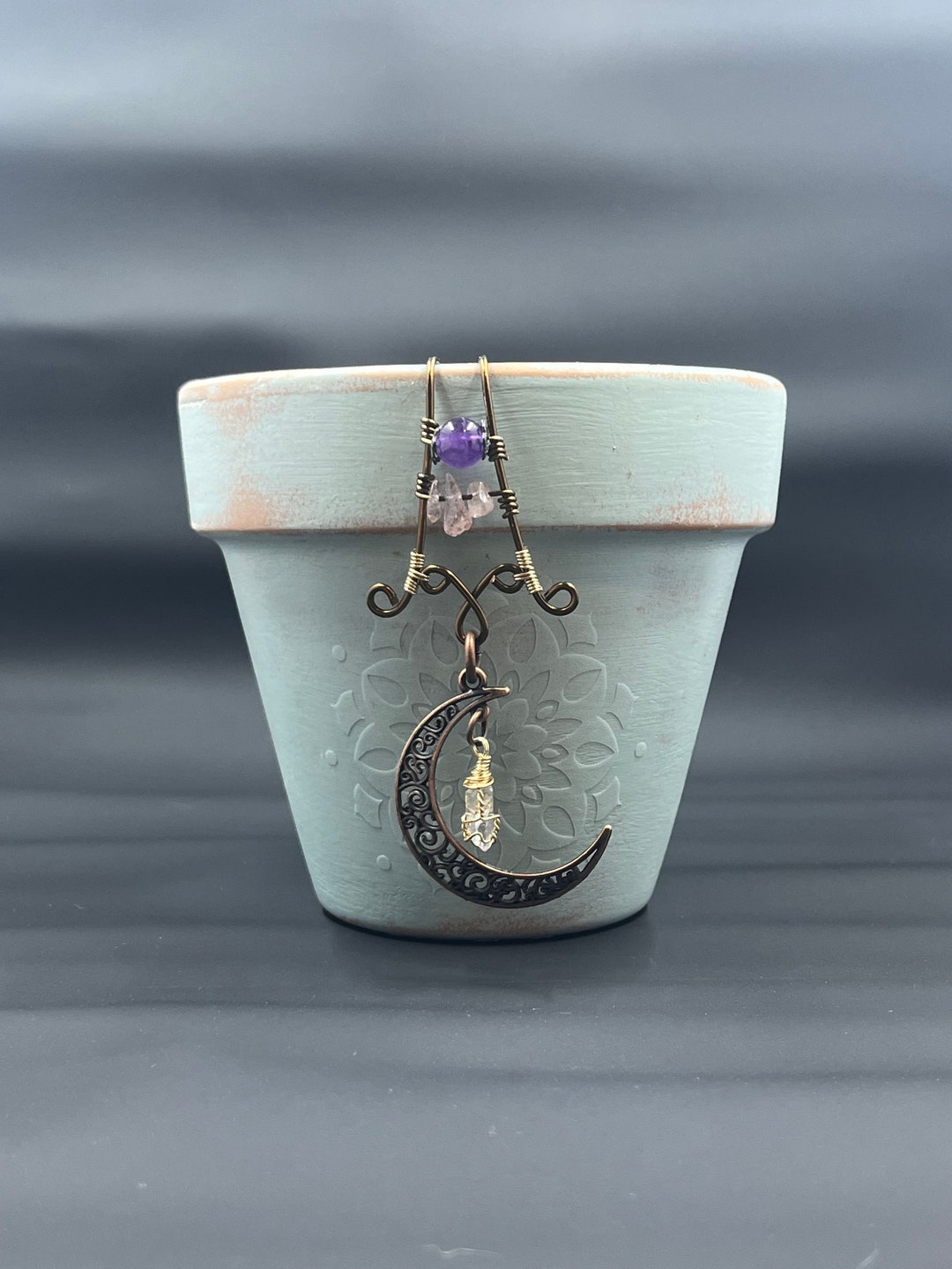 Plant Hugger, Pot Hugger, Crystal Pot Hugger, Plant Decoration, Garden ...